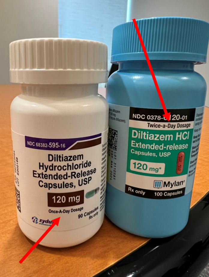 What are the differences between diltiazem dosage forms?